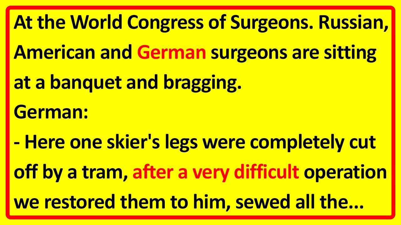 At the World Congress of Surgeons. Russian, American and German ...