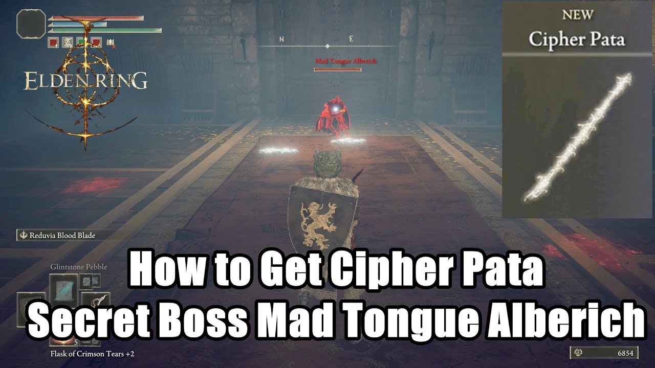 Elden Ring Secret Boss Mad Tongue Alberich - How to Get Cipher Pata ...