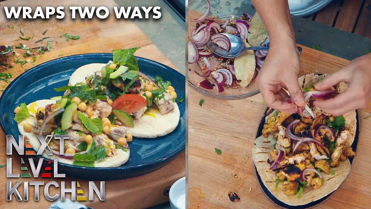 Simple and Quick Greek and Indian Inspired Wraps | Next Level Kitchen ...