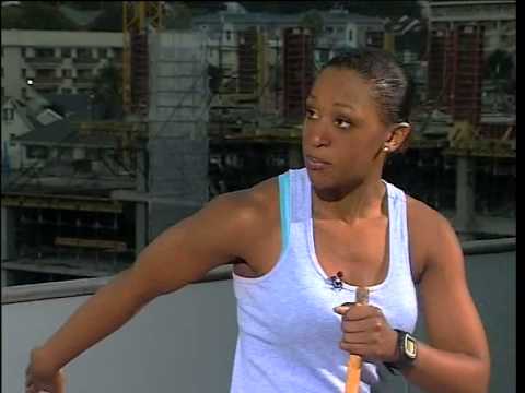 Zamo Nene shares her home workout with a twist! - YouTube