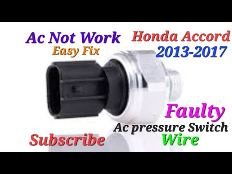 Honda Accord 2015..Ac Not Working..DTC P0532 AC pressure Sensor Voltage ...