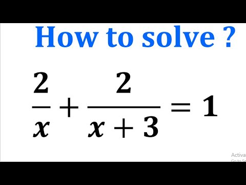 NIce Algebra Equation - YouTube
