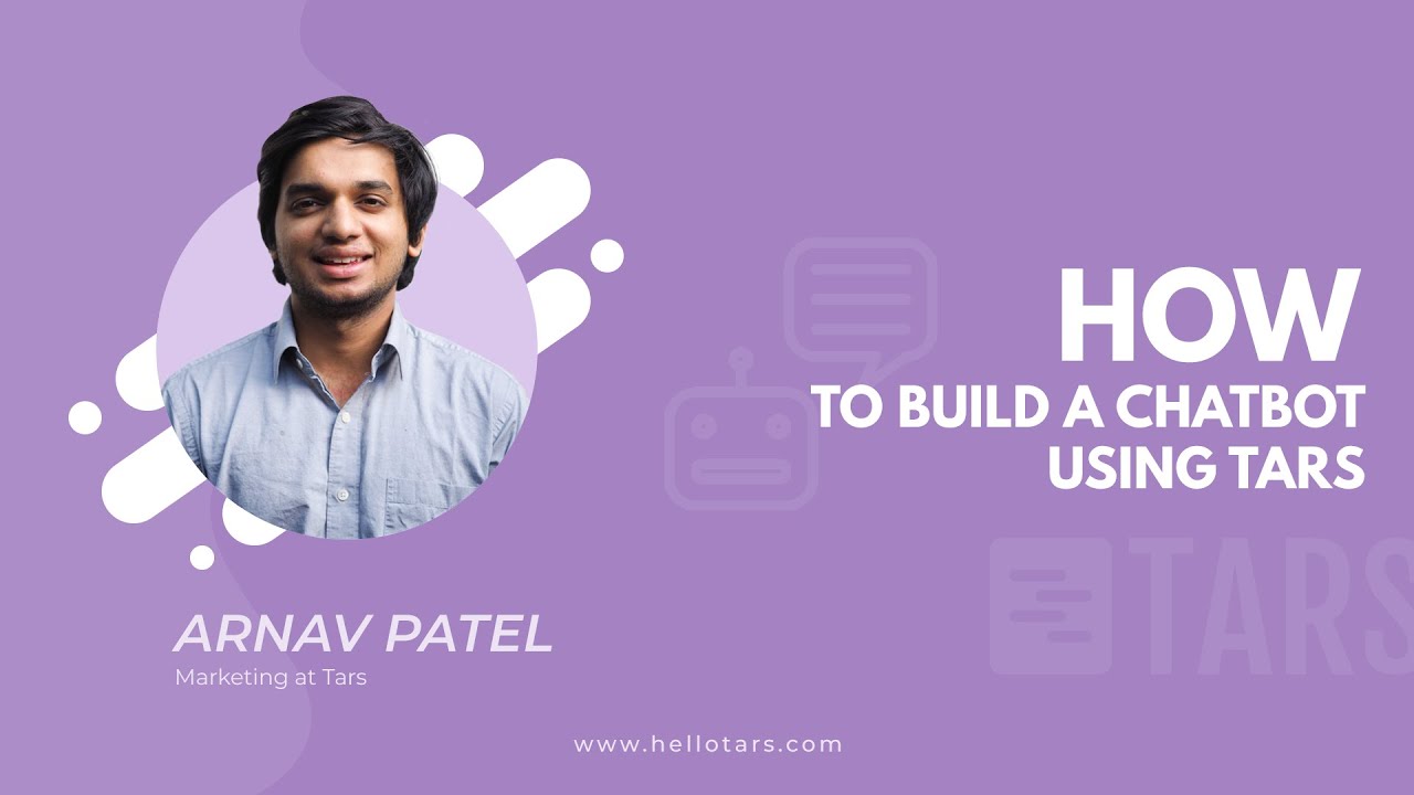 How To Build A Chatbot Using The TARS Builder - YouTube