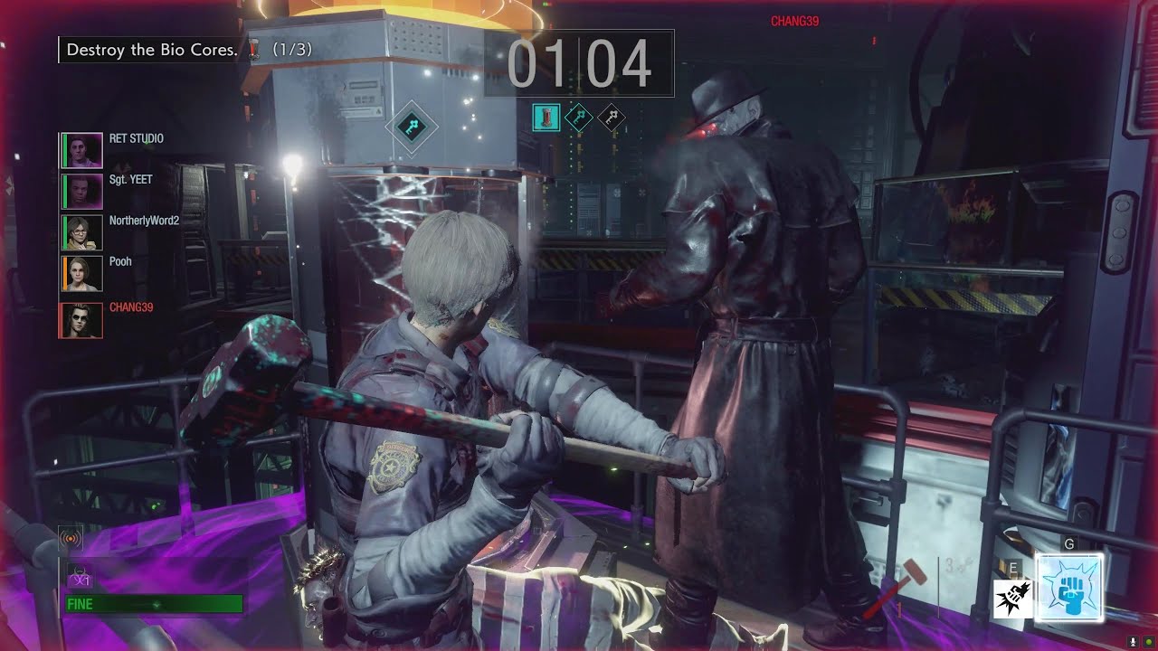 Leon vs Mr X Gameplay Ultra HDR 60fps | Resident Evil Resistance - YouTube