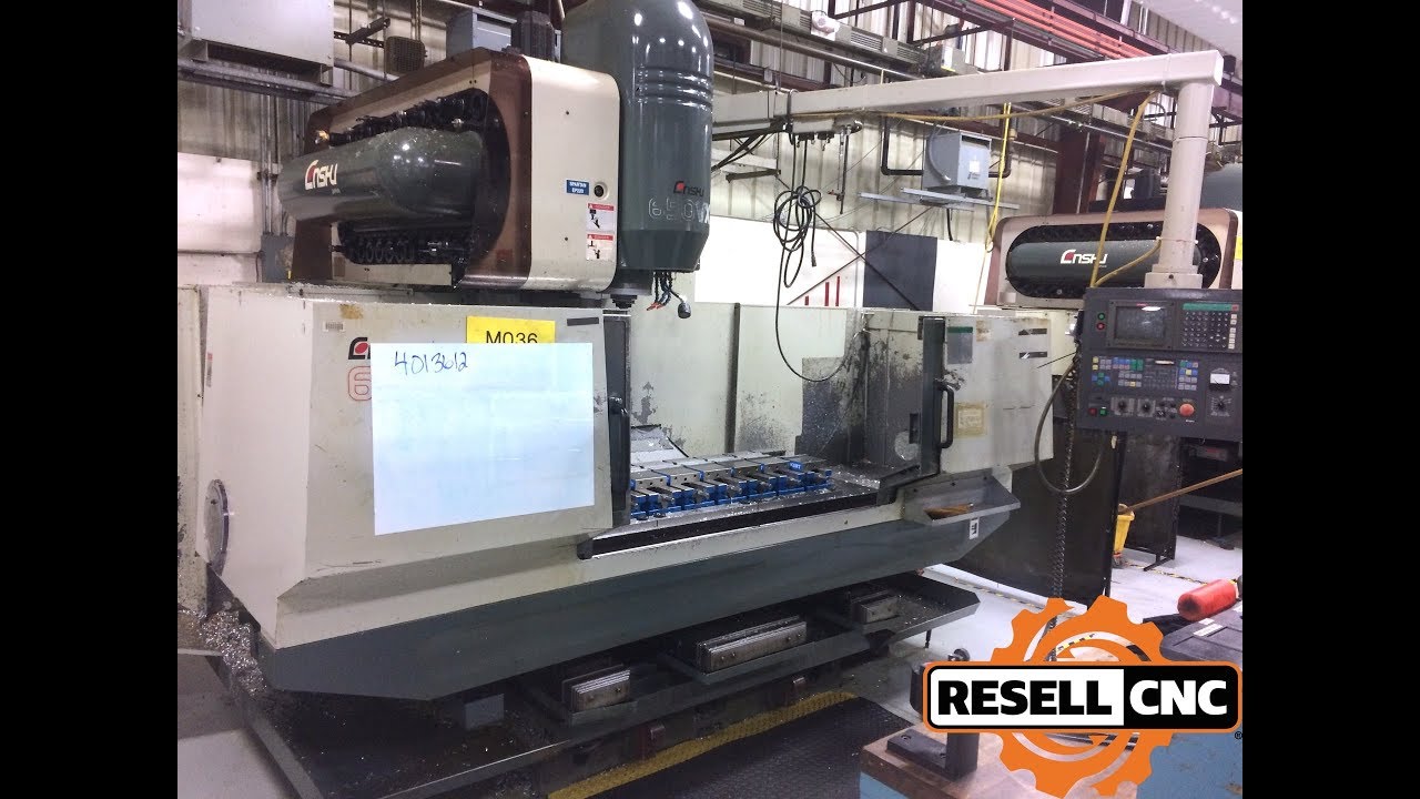 1996 Enshu 650VX CNC Vertical Mill - YouTube