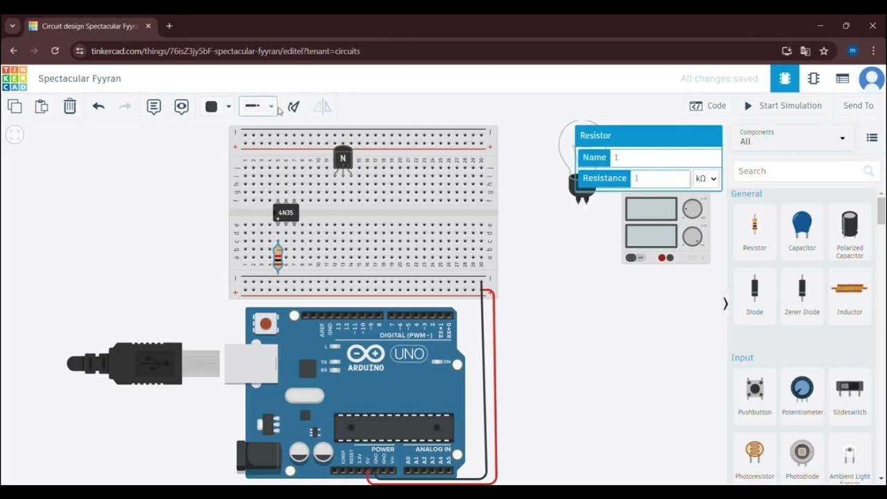 Cómo hacer un Parpadeo de foco con Triac con ARDUINO | TINKERCAD | ICMA ...