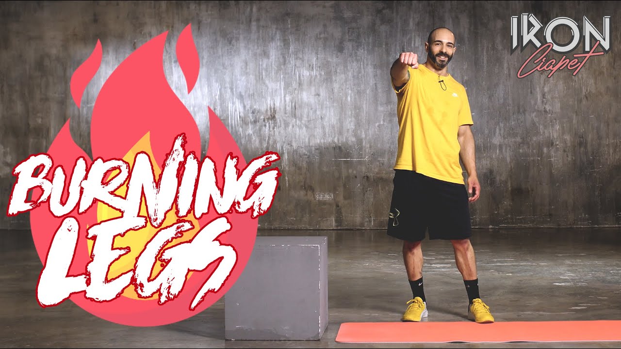 BURNING LEGS in 12 minuti - YouTube