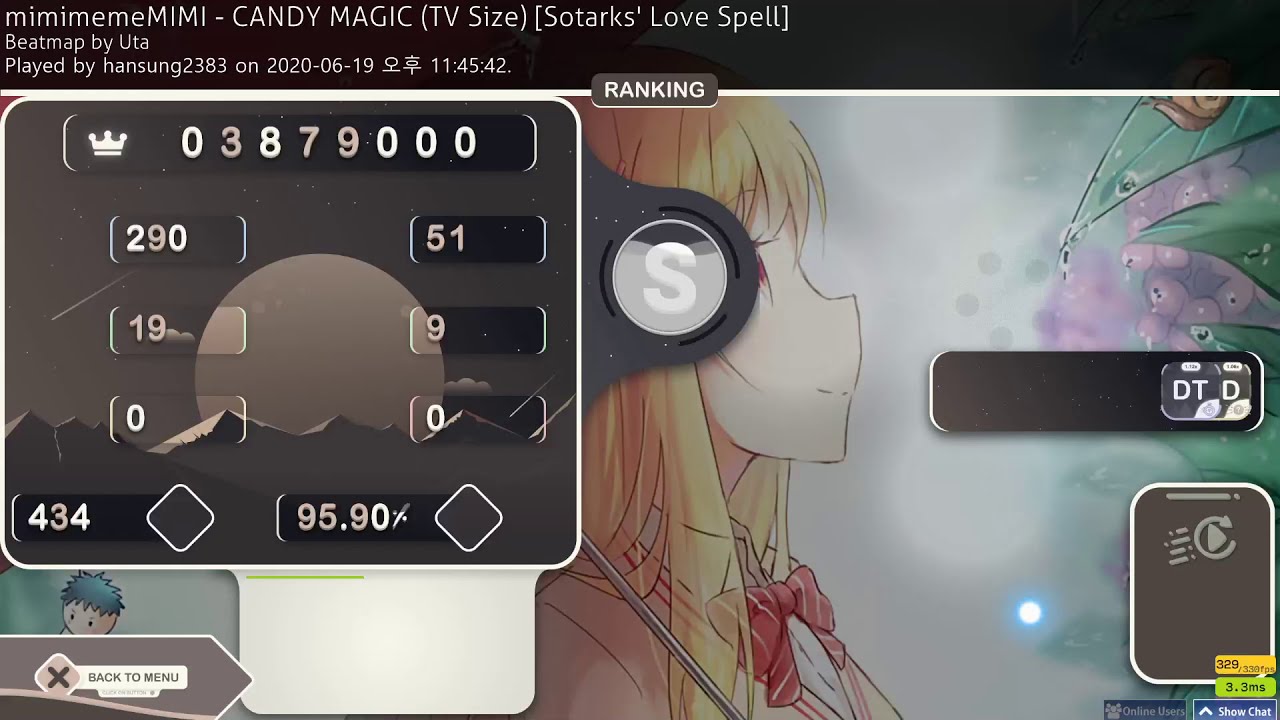 osu! CANDY MAGIC (TV Size) [Sotarks' Love Spell] +HDDT FC 428pp - YouTube