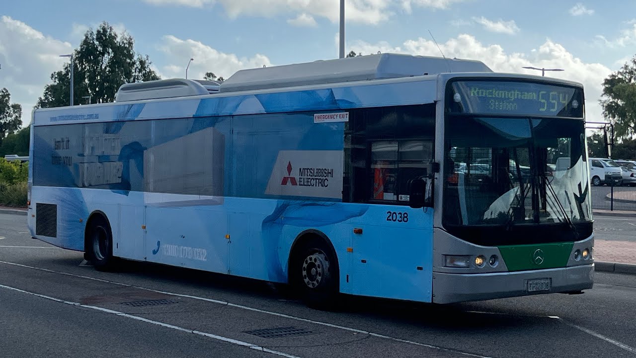 Transperth TP2038 - Mercedes OC500LE CNG - YouTube
