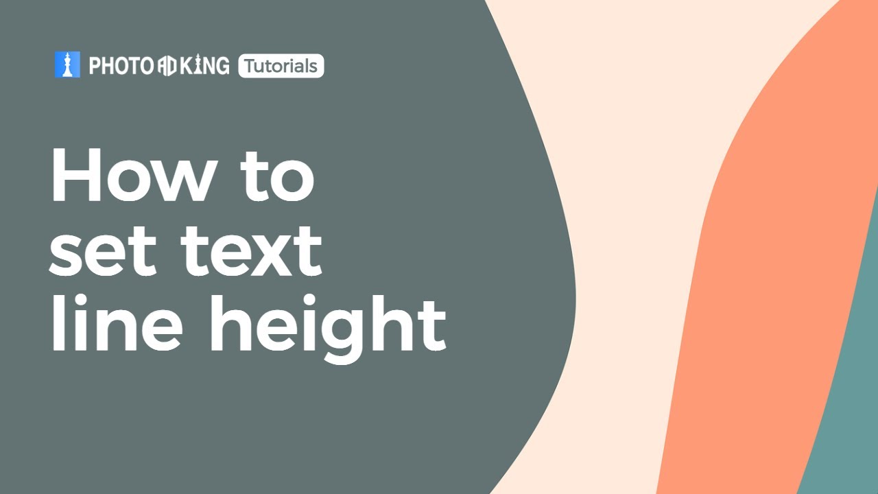 How to set text line height in PhotoADKing - YouTube