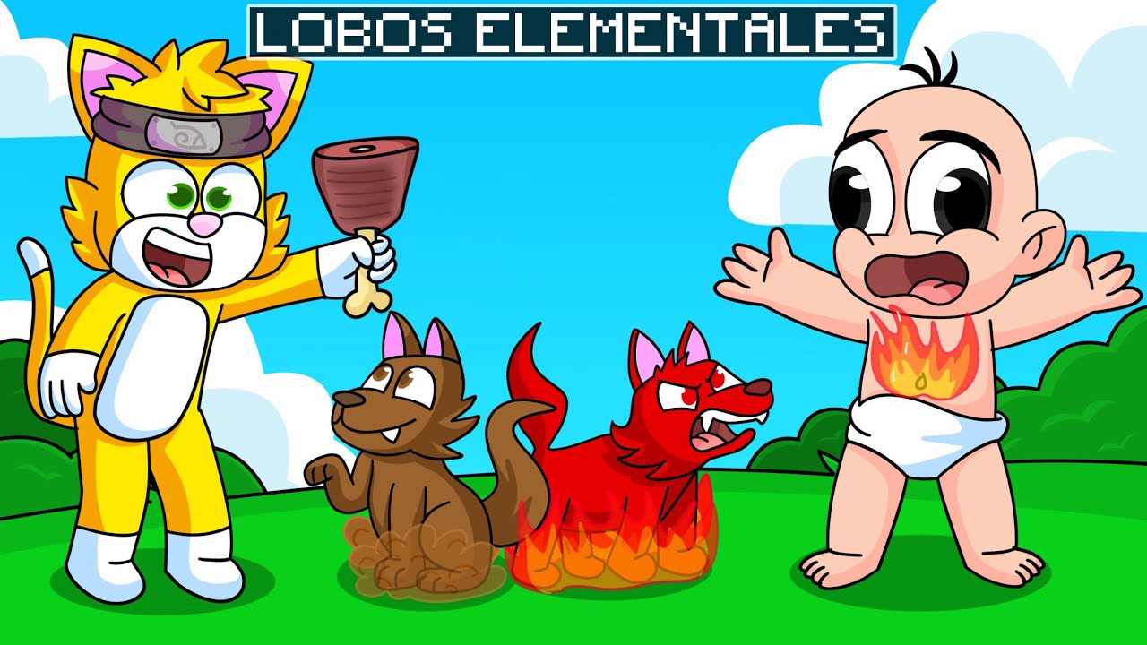 ¡TENEMOS NUEVOS LOBOS CON PODERES EN MINECRAFT! ️😎🔥 | MICHI MIAU Y BEBE NOOB CONSIGUEN NUEVOS ...