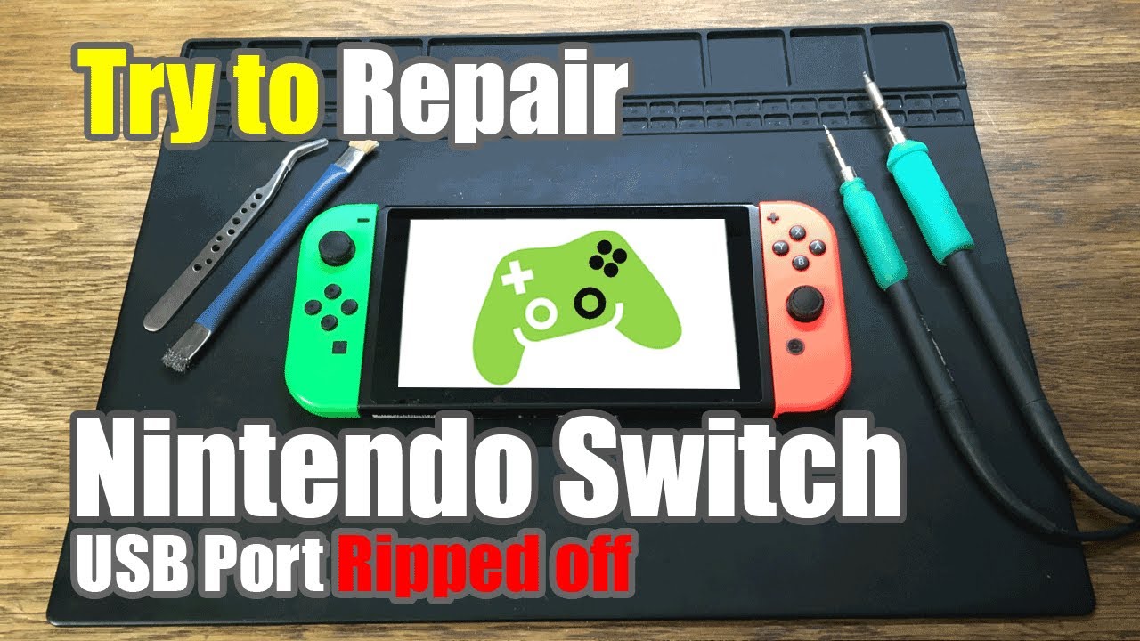 007 Nintendo Switch: Ripped off USB C Port - YouTube