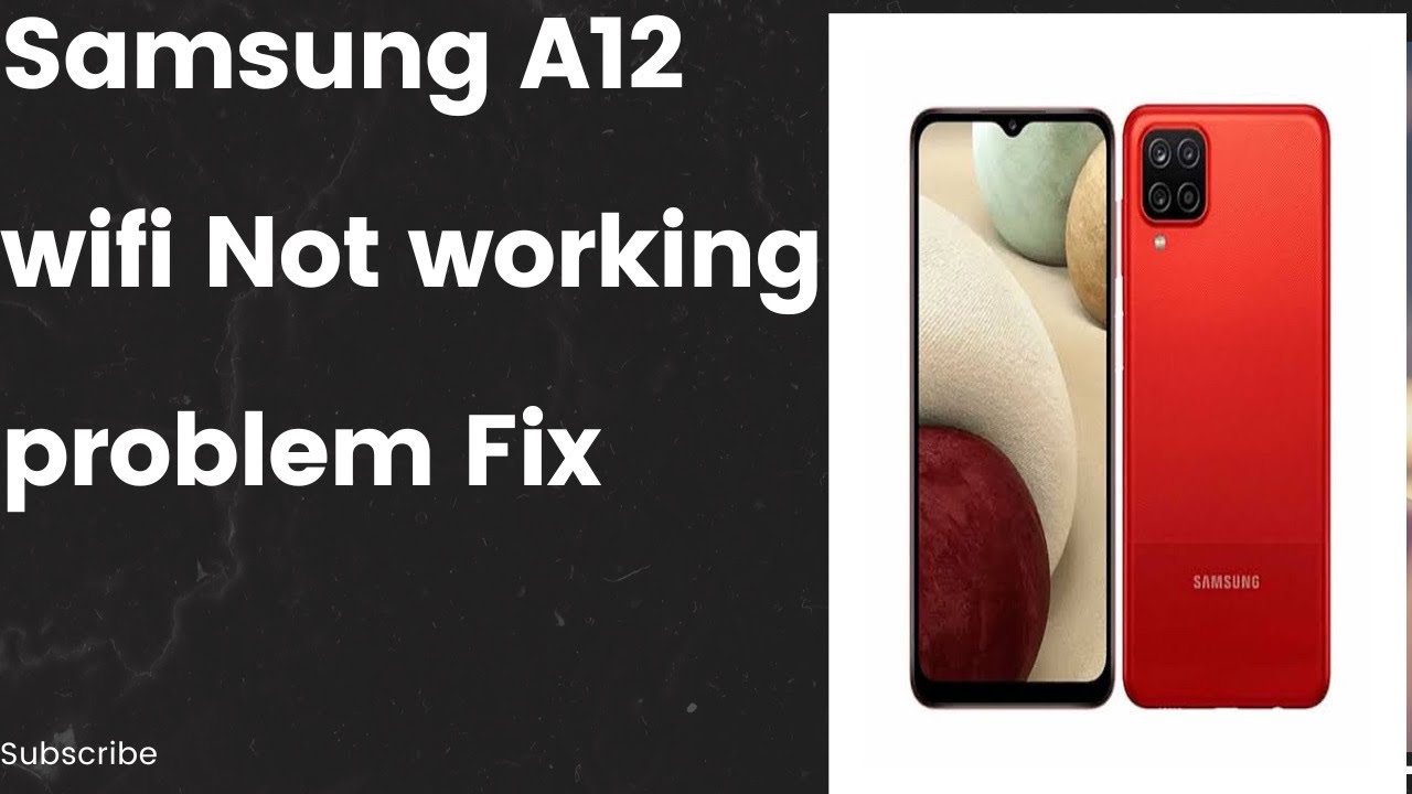 Samsung A12 |A127) Wifi Not working problem Fix - YouTube