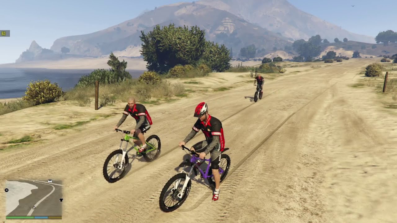 Cycling with a Friends or another NPC Cyclist in GTA5 with GT Bike V ...