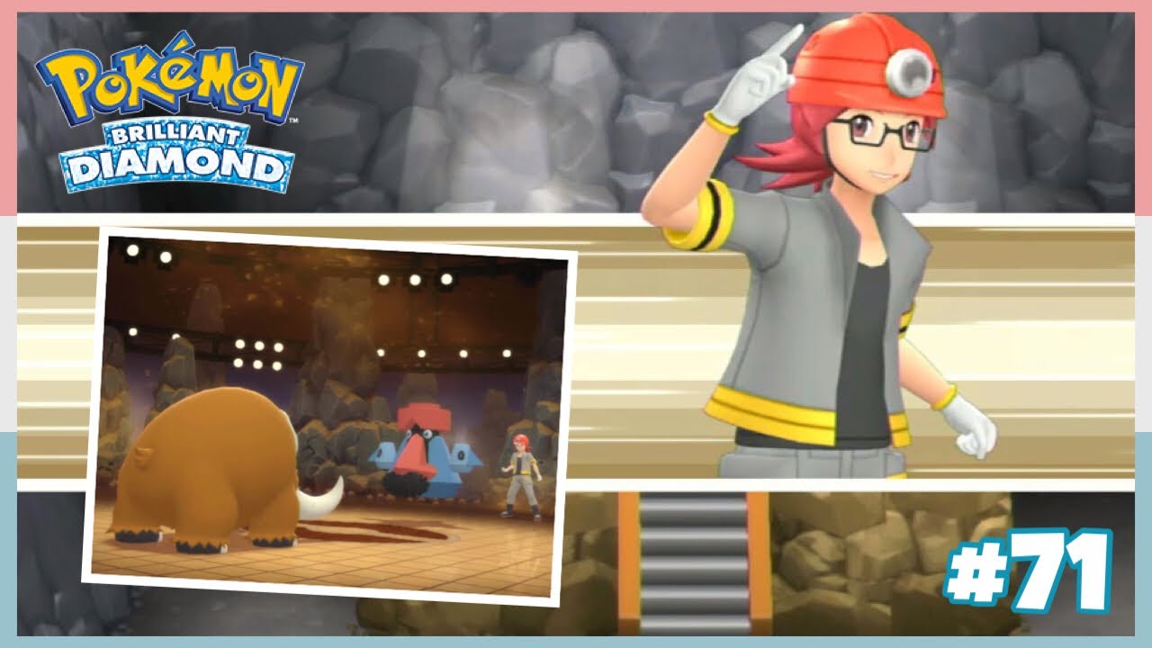 Full Team Battle Rematch With Gym Leader Roark In Pokemon Brilliant ...