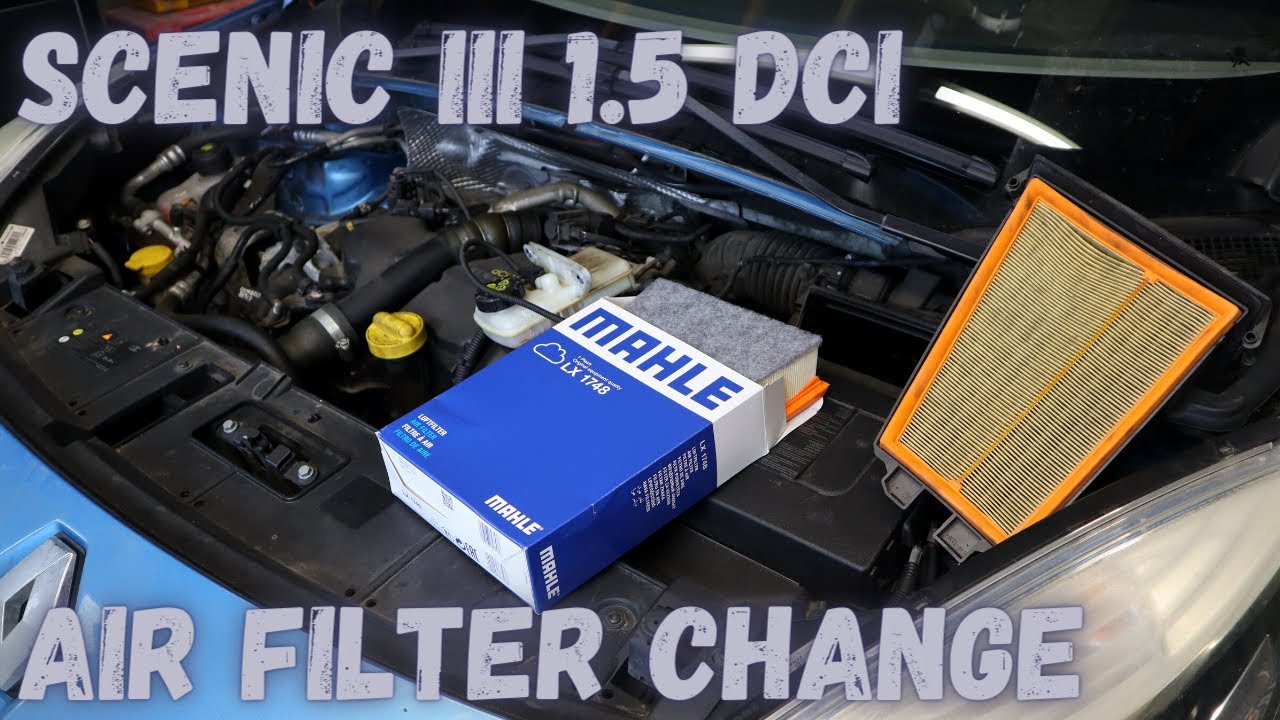 Renault Scenic 3 - How To Change The Air Filter - YouTube