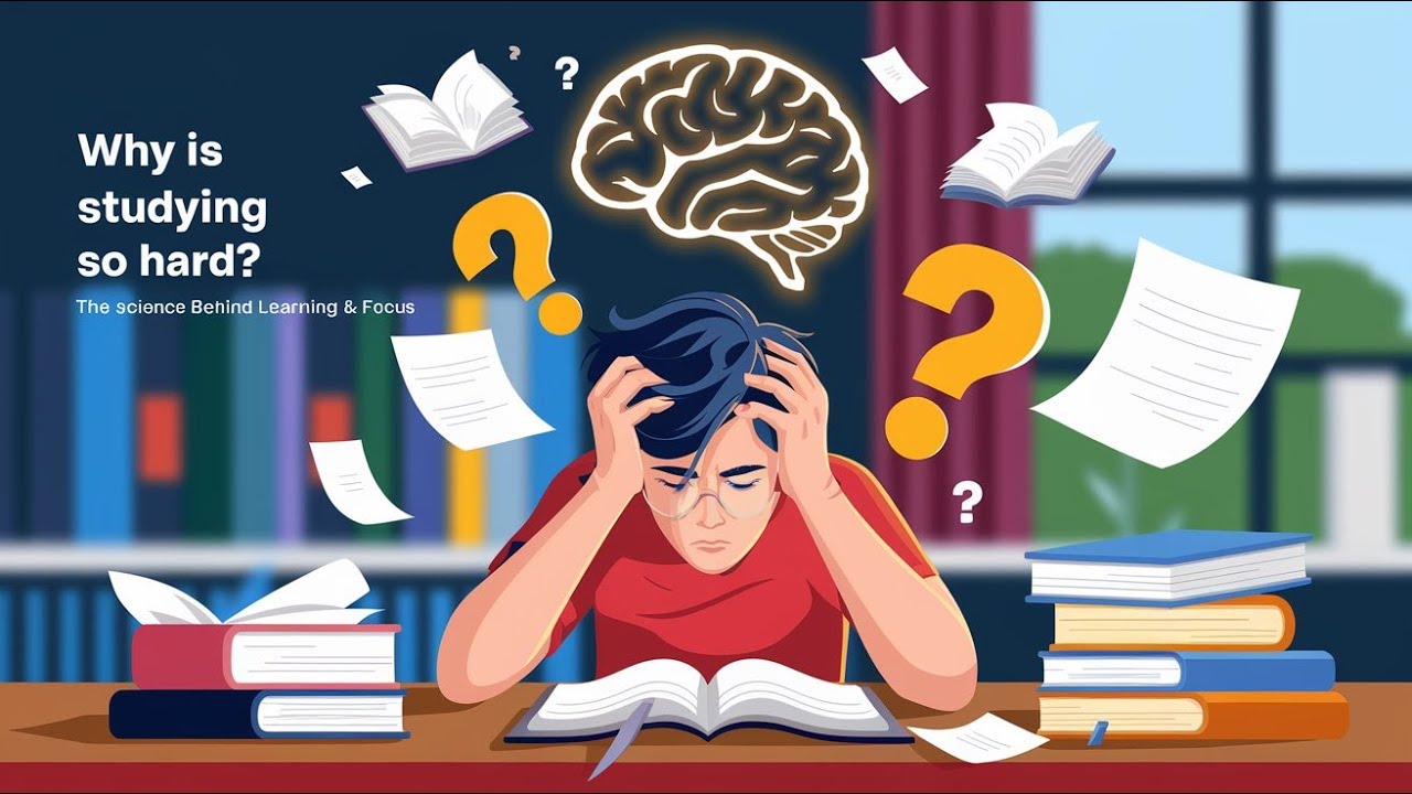 Why Is Studying So Hard? The Science Behind Learning & Focus - YouTube