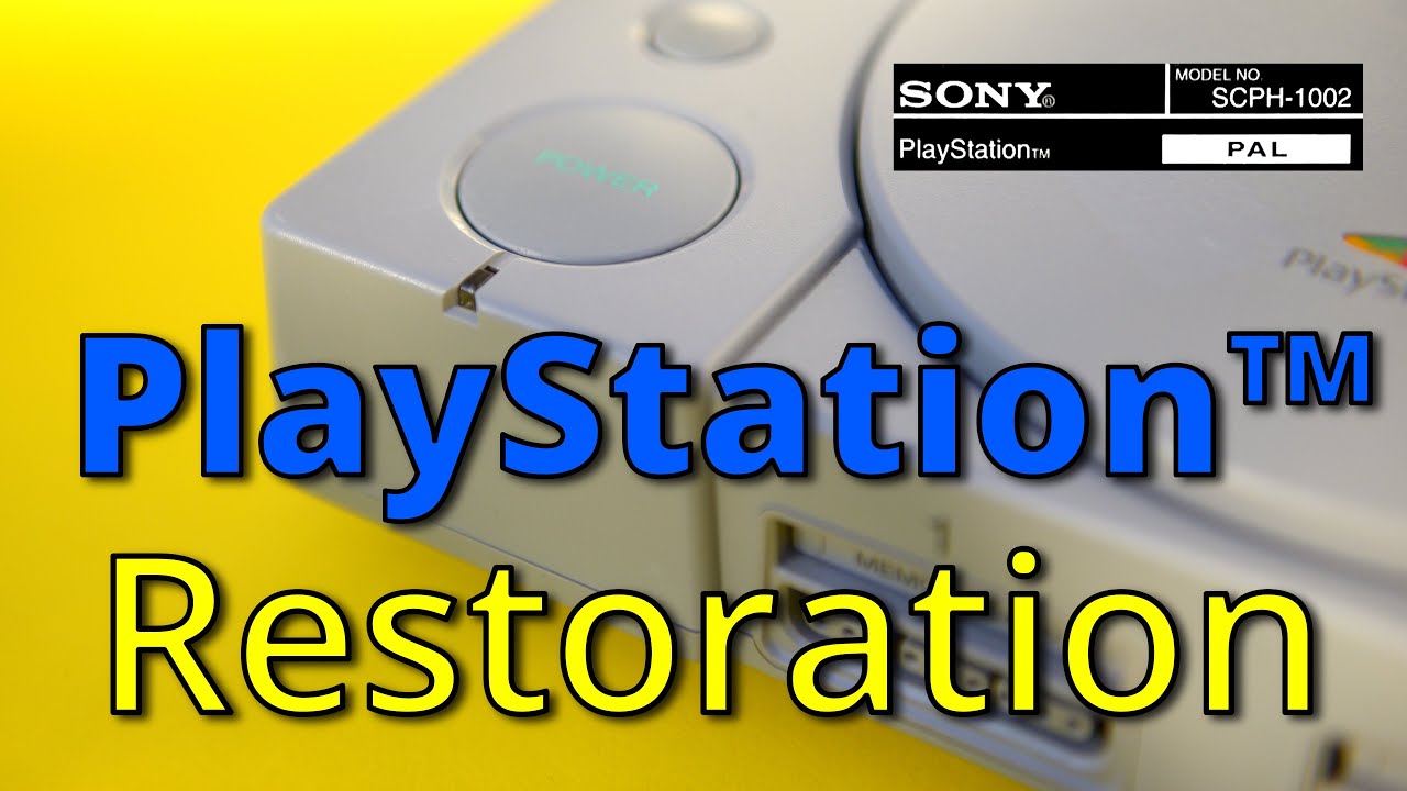 1st Playstation from 1995 / restoration fun - YouTube