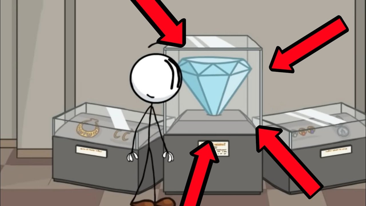 WE STOLE THE DIAMOND Stealing the diamond 💎 (Henry stickmin collection ...