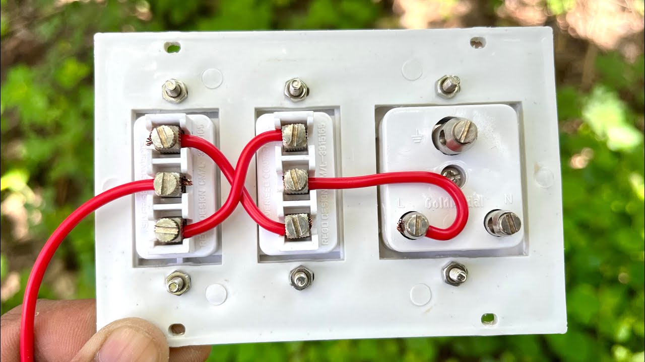 Wiring of Two way switch board 😇| - YouTube