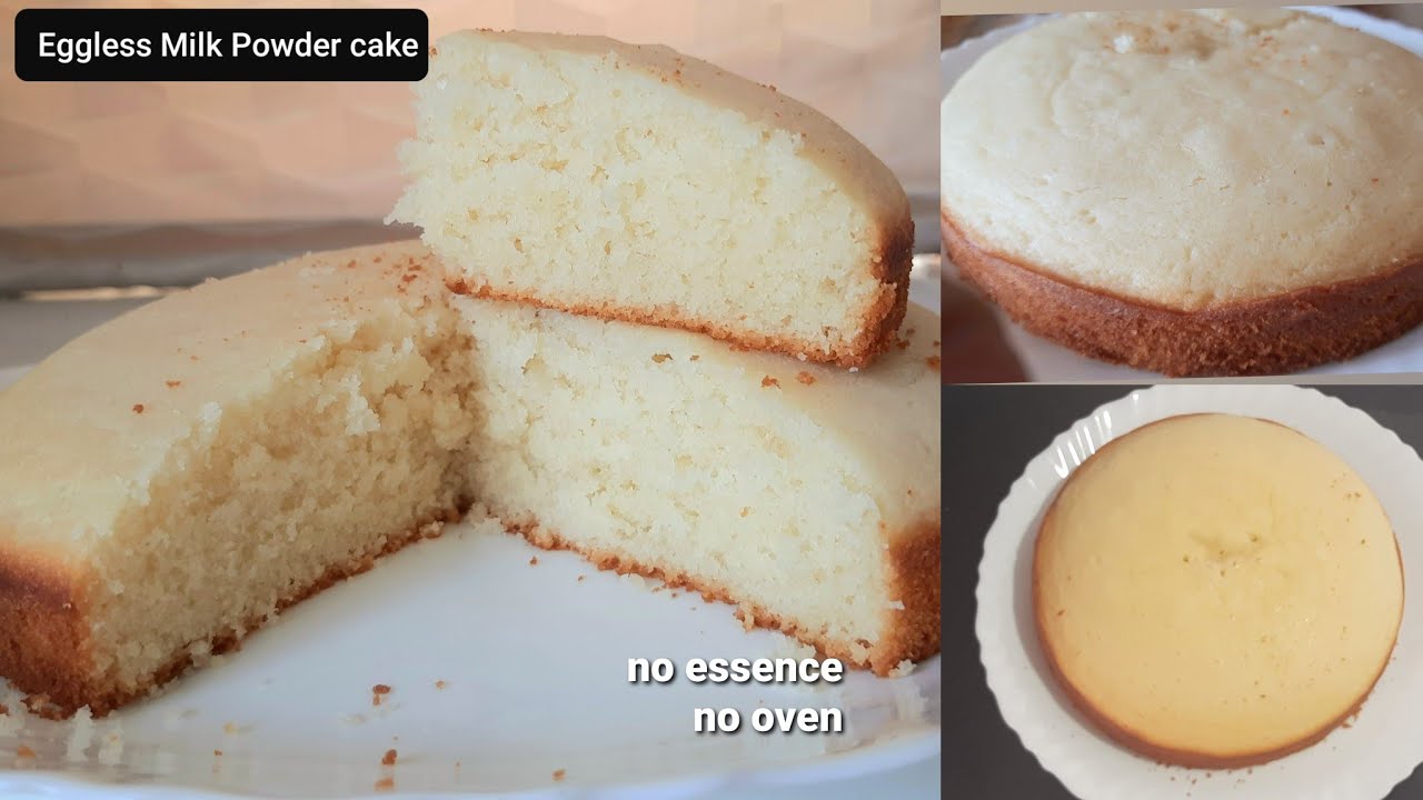 TASTY Eggless Milkpowder Cake||Perfect Milk Powder Sponge Cake ...
