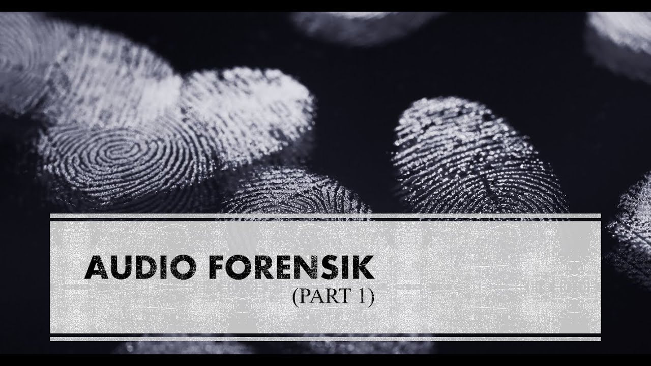 Introduction to Forensic Audio (Part 1) - YouTube
