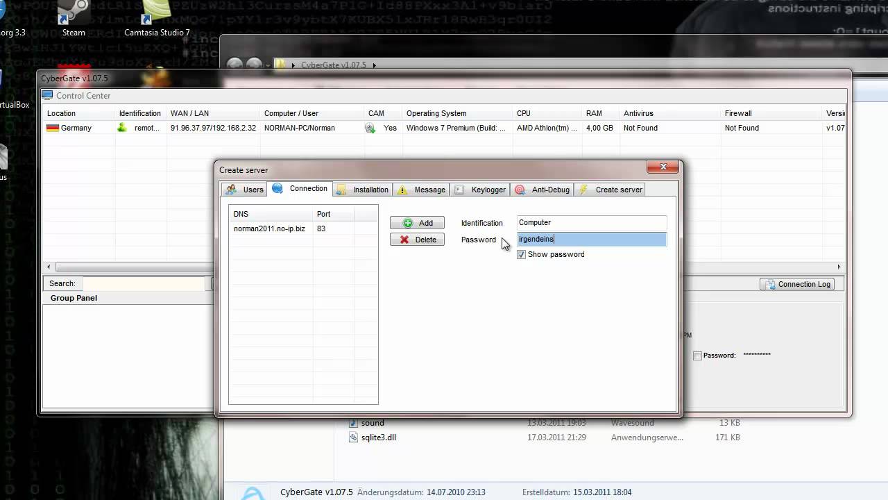 CyberGate Tutorial/FREE/HD 2011 - YouTube