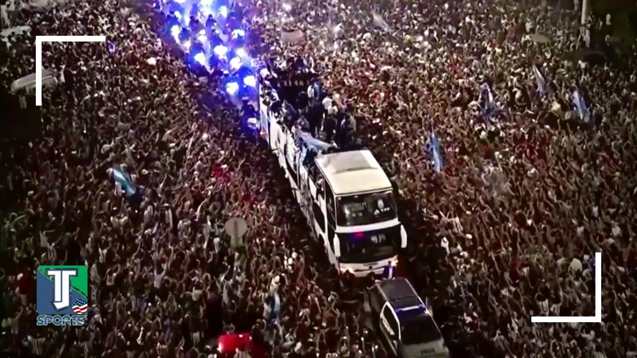 WATCH: The IMPRESSIVE PARADE of Lionel Messi and the Argentine National ...