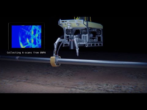 Verne-NDT, Long range ultrasound subsea pipe inspection. - YouTube