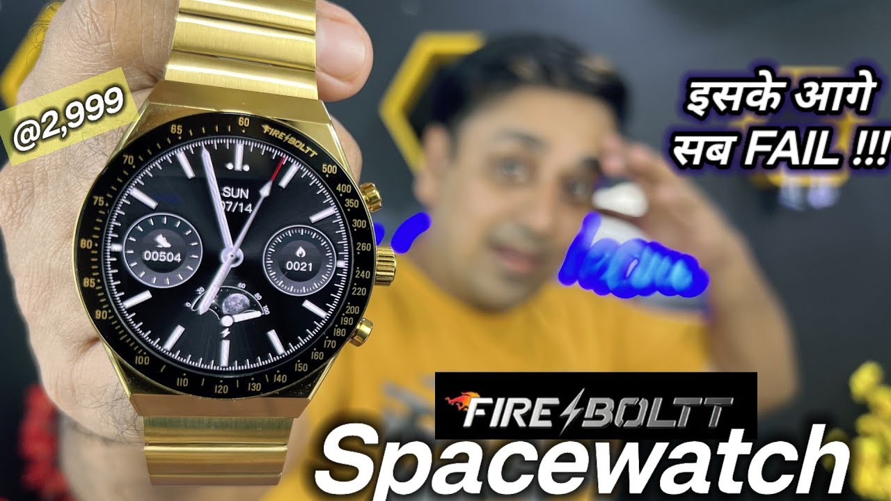 Fireboltt Spacewatch. Luxury Stainless Steel Design, HD AMOLED Display ...