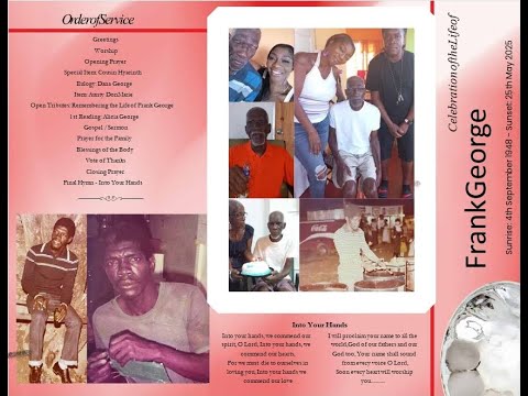 Celebration of the life of Frank George - YouTube