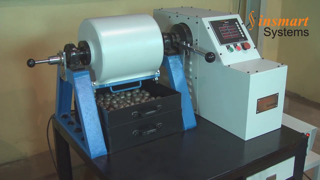 Insmart Bonds Work Index Ball Mill - YouTube