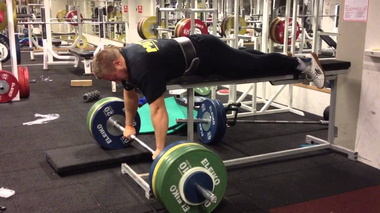 Jørgen Hansen - Bench pull 164 kg - YouTube