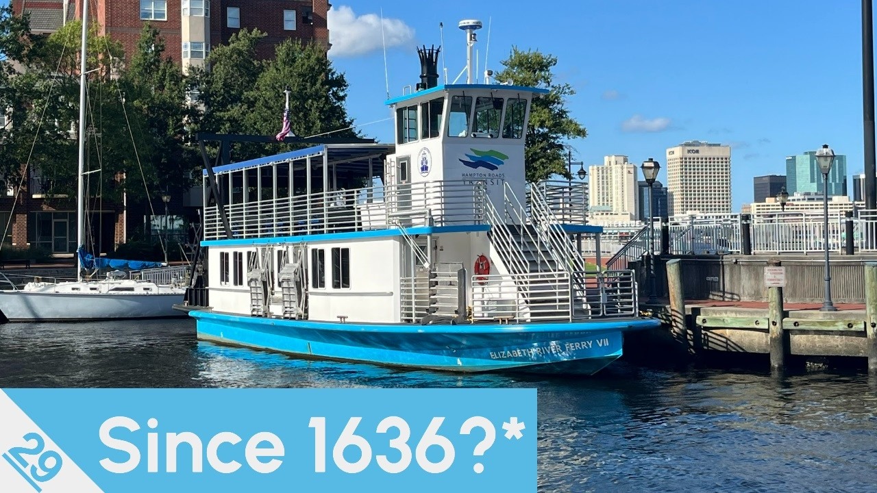 Virginia's nearly 400-year-old ferry is pretty great! - YouTube