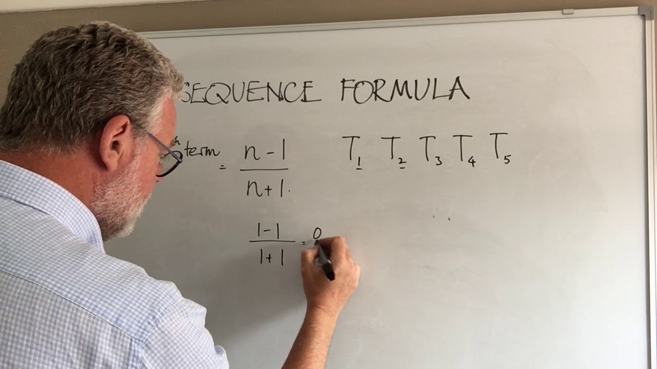 Using the nth term to work out a sequence inc fractions - YouTube