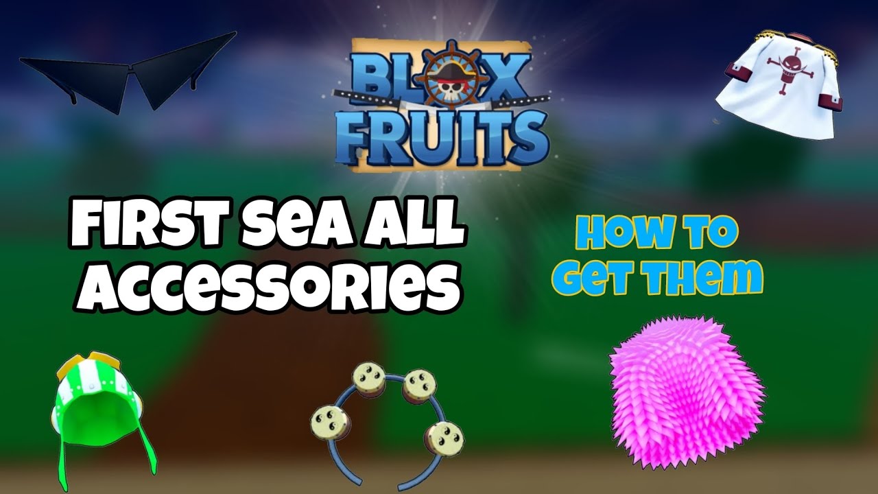 How to get all the accessories in the first sea | blox fruits - YouTube