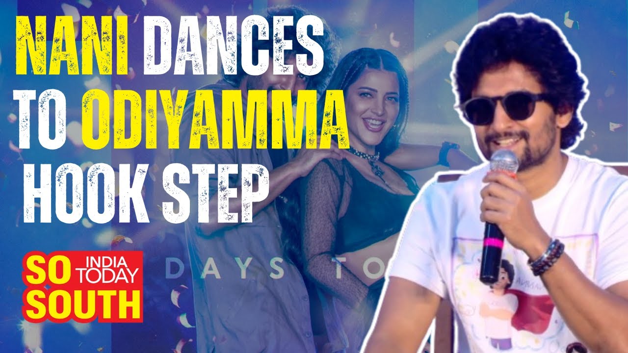 Watch Nani Dancing To 'Odiyamma' Hook Step | Hi Nanna | Nani | Mrunal T ...