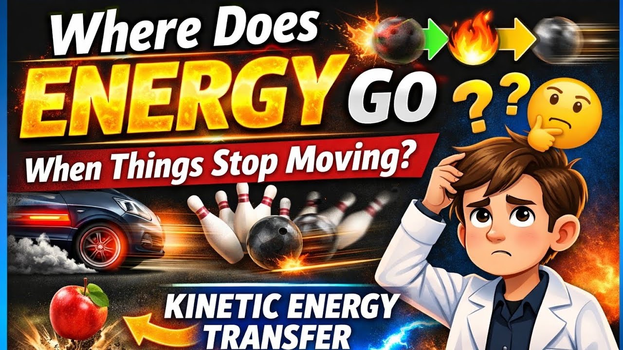 Energy in Motion ⚡ | Kinetic Energy Explained Simply 🎯 #kineticenergy # ...