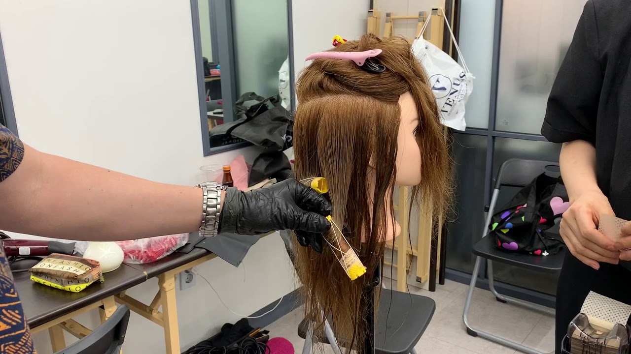 펌 와인딩 기법 hair design cut / hair style design / hair permanent wave ...