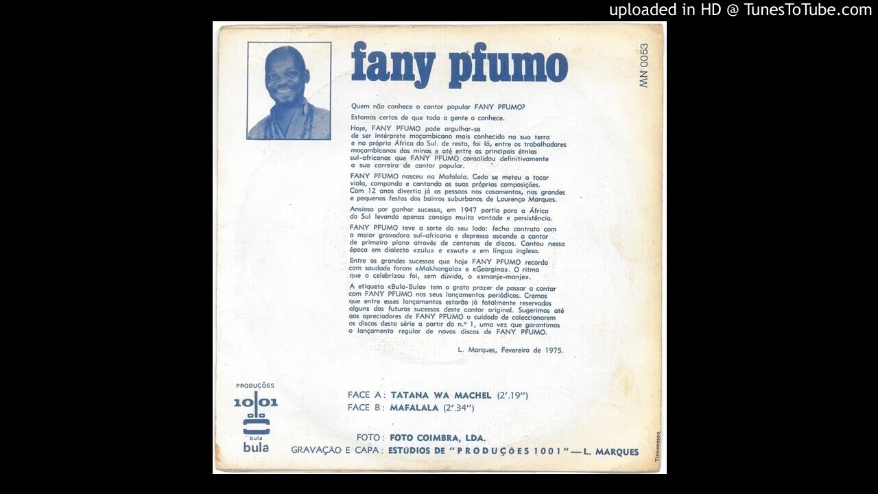 Tributo a Fanny Pfumo-Fernando Luís-Georgina - YouTube