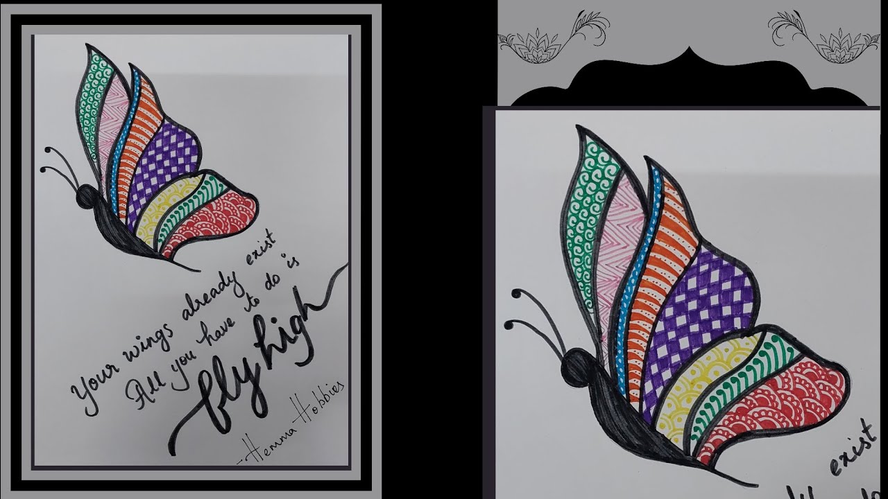 Fly High | Mandala Art - Free Sketch | Free Hand Drawing - YouTube