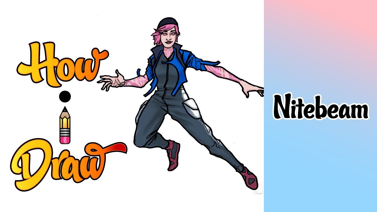 How I Draw Nite Beam Fortnite - YouTube