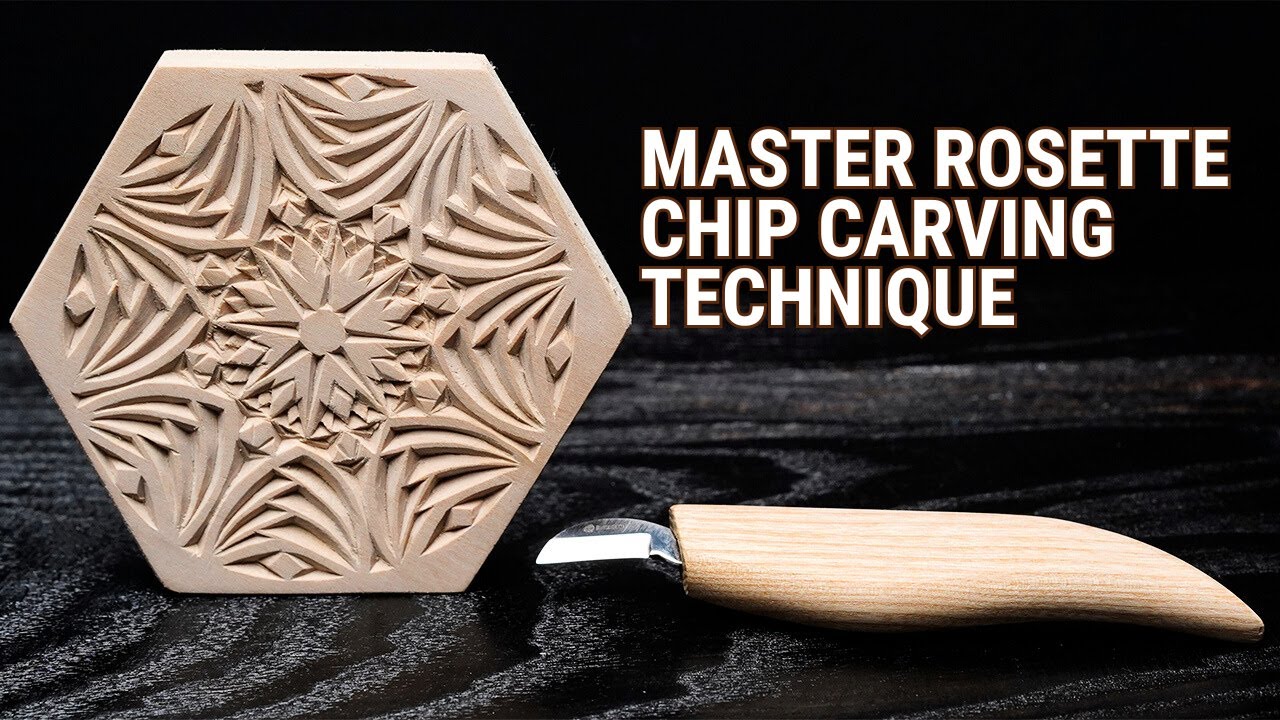 Chip Carving Rosette – Learn This New Technique - YouTube
