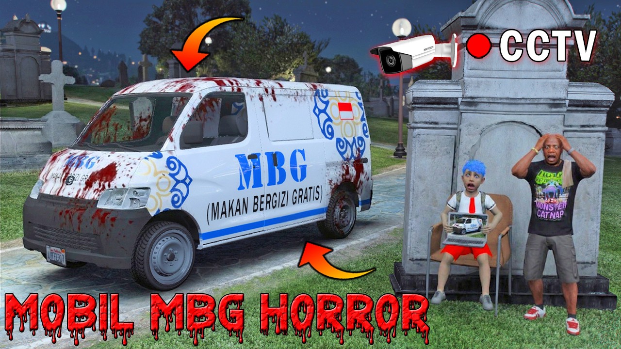 TEREKAM CCTV MOBIL VAN MBG GENTAYANGAN KELILING KOTA, BOCIL KAGET - GTA ...