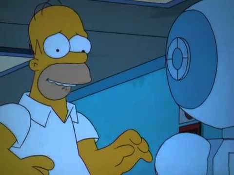 Homer and robot - YouTube