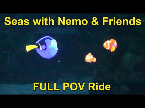 The Seas With Nemo & Friends FULL POV Ride at Epcot,with Dory, Marlin, Walt Disney World