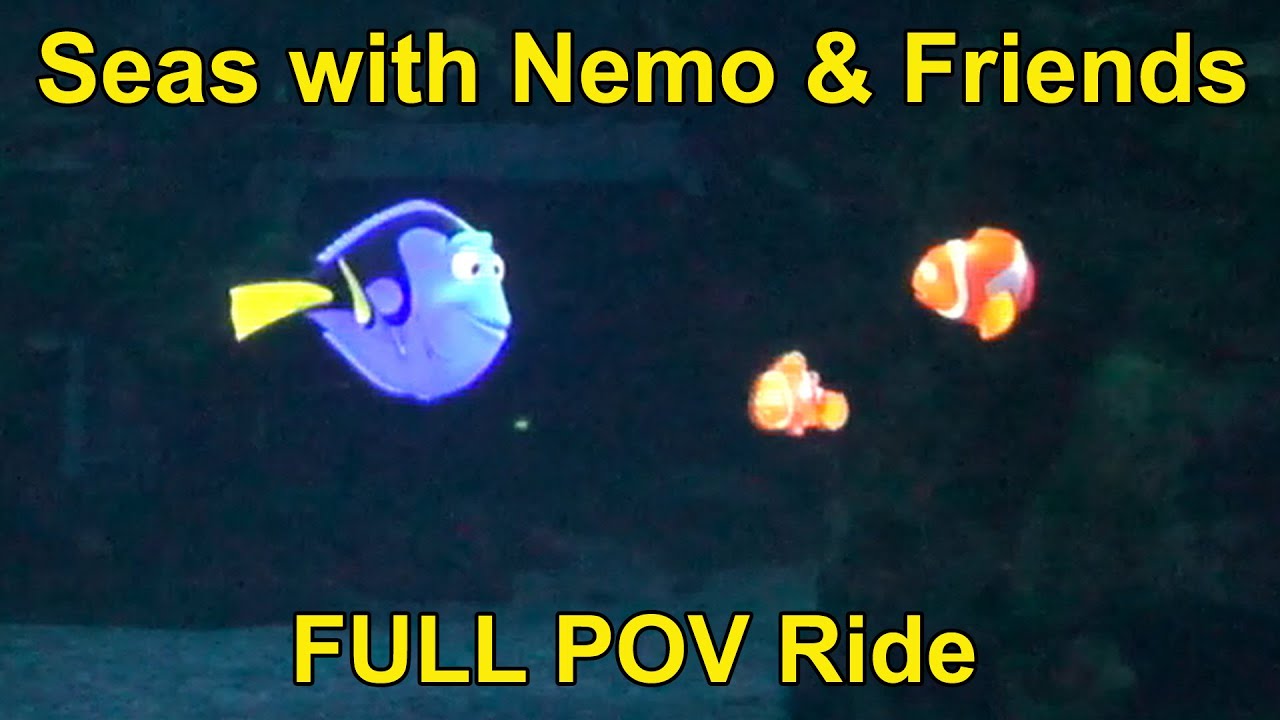 The Seas With Nemo & Friends FULL POV Ride at Epcot,with Dory, Marlin ...