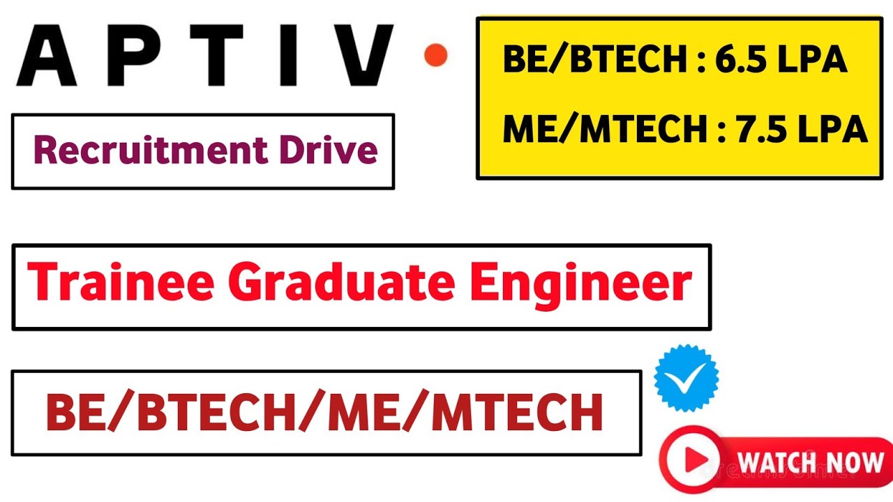 Trainee Graduate Engineer Off Campus Drive - All Branches Eligible ...