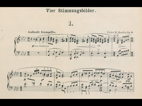 Victor Bendix - 4 Stimmungsbilder, Op.9 - YouTube