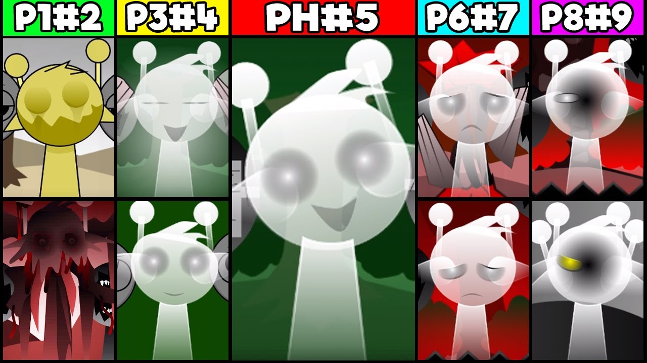 NEW MOD! Phase 1 to NEW Phase 9 ParaSprunki Version In Incredibox ...